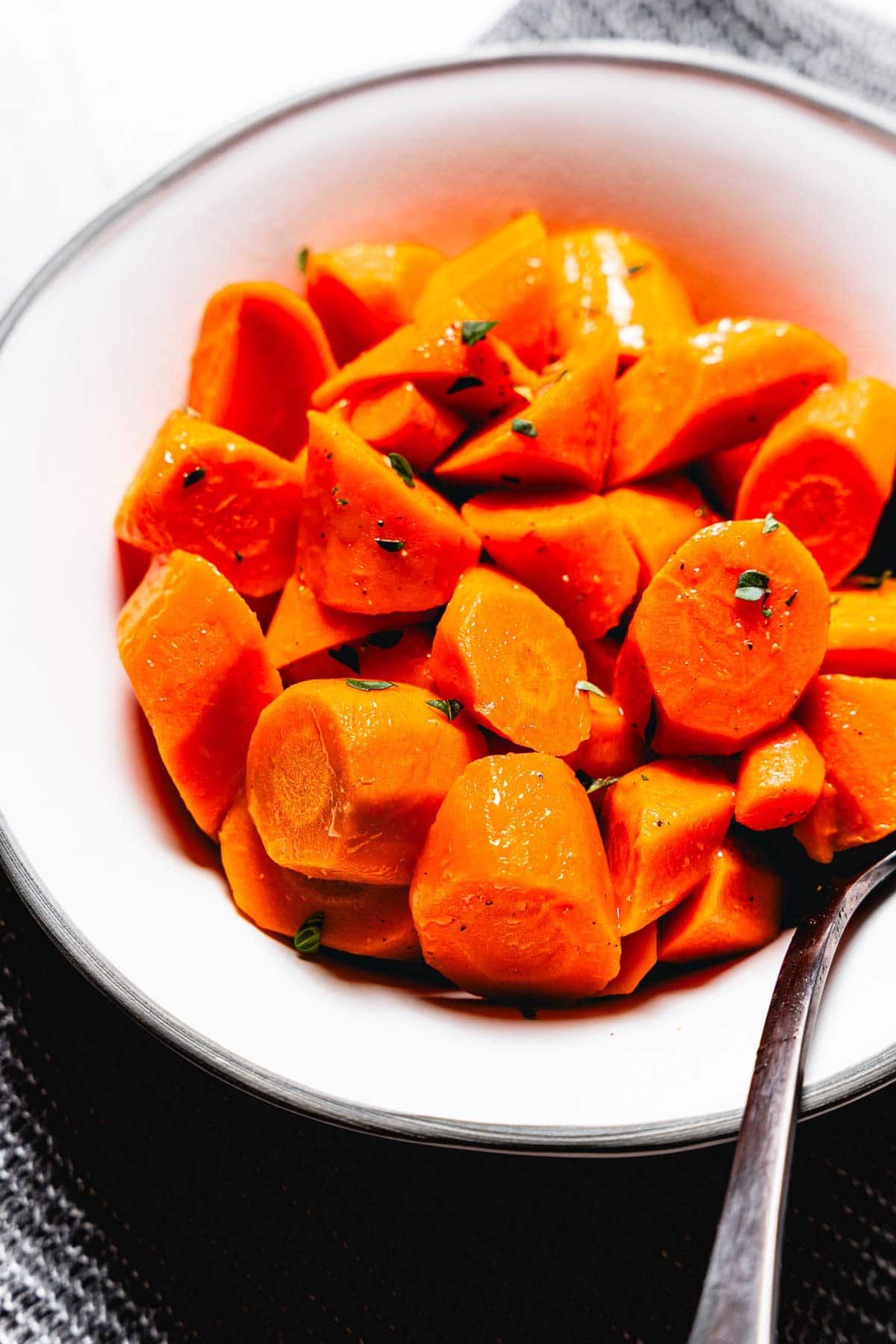 Buttery Boiled Carrots - Salt Pepper Skillet