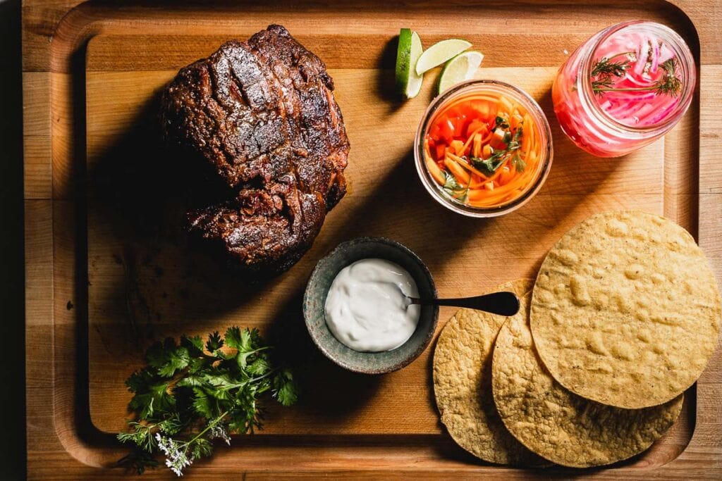 Smoked Lamb Tostadas Recipe